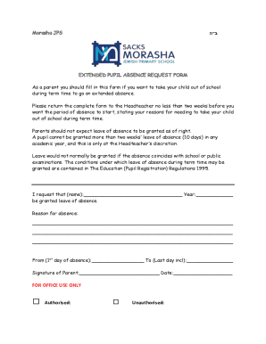 Fillable Online Student Extended leave of absence.docx Fax Email Print ...