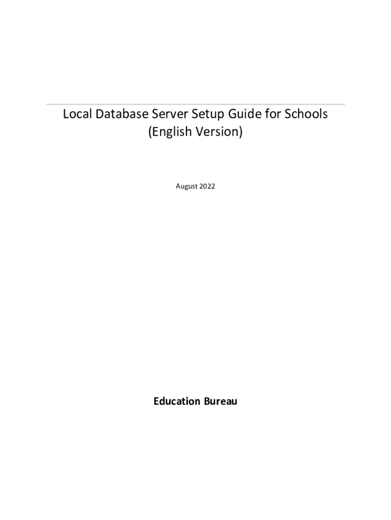 Fillable Online cdr websams edb gov Local Database Server Setup Guide ...