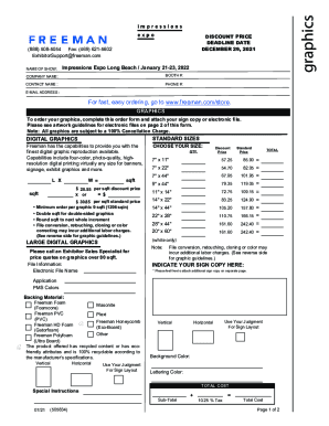 Fillable Online 2022 Freeman Exhibitor Services Manual Fax Email Print - pdfFiller