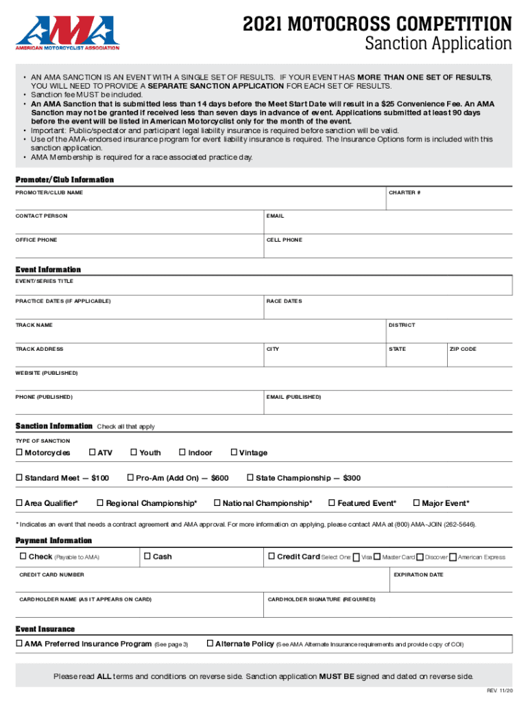 Fillable Online Sanction Application Fax Email Print - pdfFiller