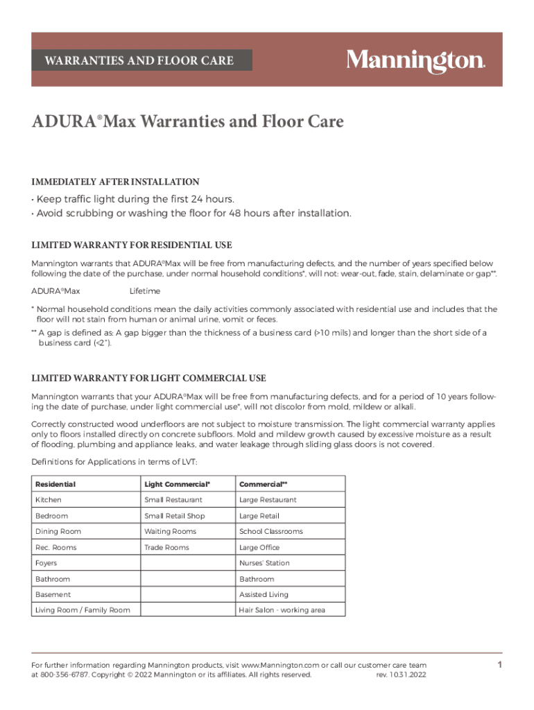 Fillable Online Resilient Sheet Vinyl Flooring Care, Maintenance and ...