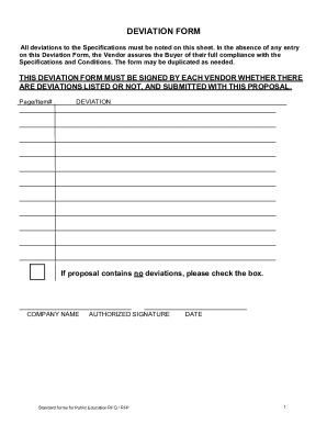 Fillable Online Agreement Exceptions/Deviations Explanation Sample ... Fax Email Print - pdfFiller
