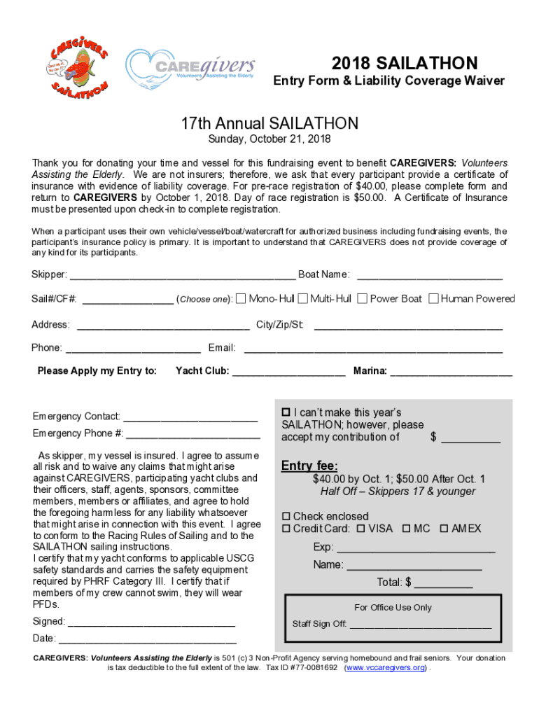 Fillable Online 2018 Celtic Challenge Entry Form.Owner.Final Fax Email ...