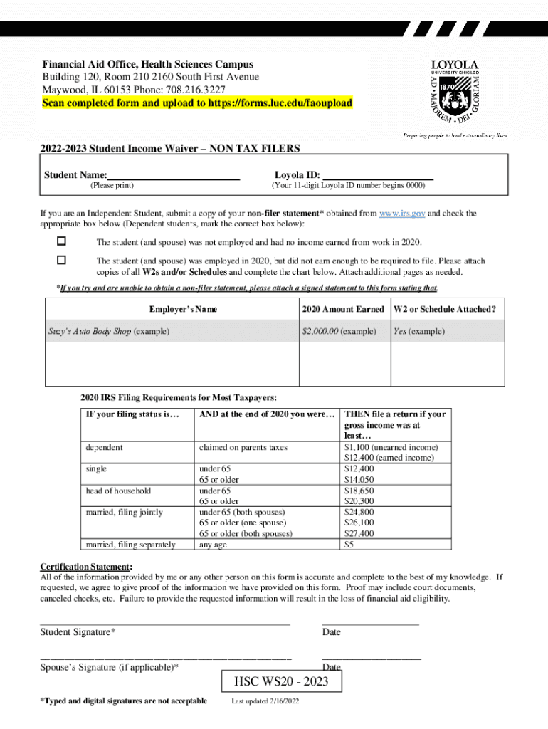 Fillable Online ssom luc HSC Forms - Stritch School of Medicine Fax ...