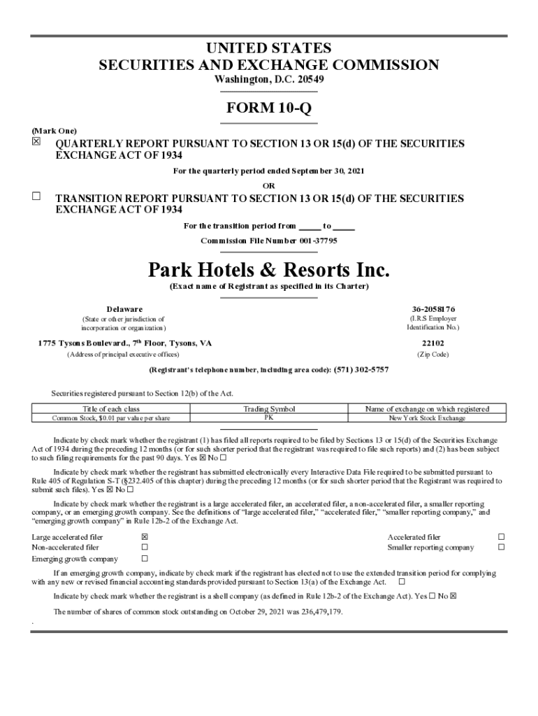 Fillable Online Park Hotels & Resorts Inc Fax Email Print - pdfFiller