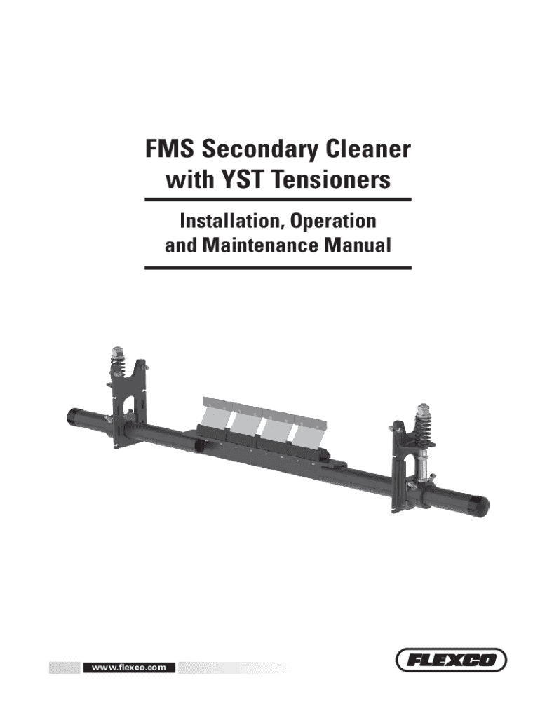 Fillable Online FMS Secondary Cleaner - Flexco India EN Fax Email Print - pdfFiller
