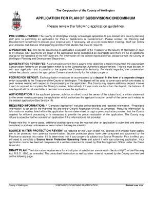 Fillable Online Guide to County Plan of Subdivision and Condominium ... Fax Email Print - pdfFiller