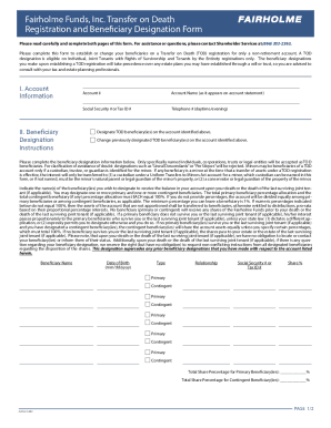 Fillable Online Transfer on Death (TOD) Registration Request Form Fax ...