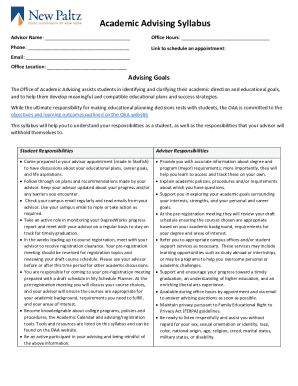 Fillable Online College Four Year Plan Template Fax Email Print - pdfFiller