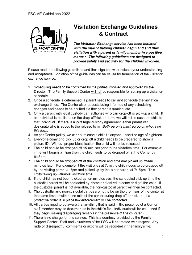 Fillable Online Florida Time-Sharing Schedule Guidelines (FL Custody ...