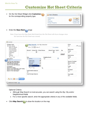 Fillable Online Matrix: How to Create a Hot Sheet Fax Email Print - pdfFiller