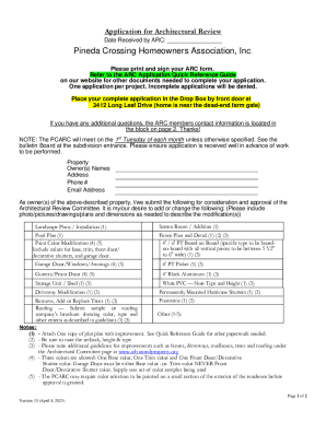 Fillable Online ARC Form - NET Fax Email Print - pdfFiller