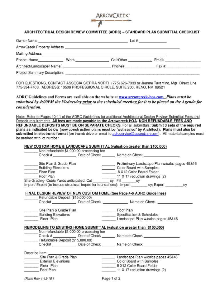 Fillable Online homes association design review rules and regulations ...