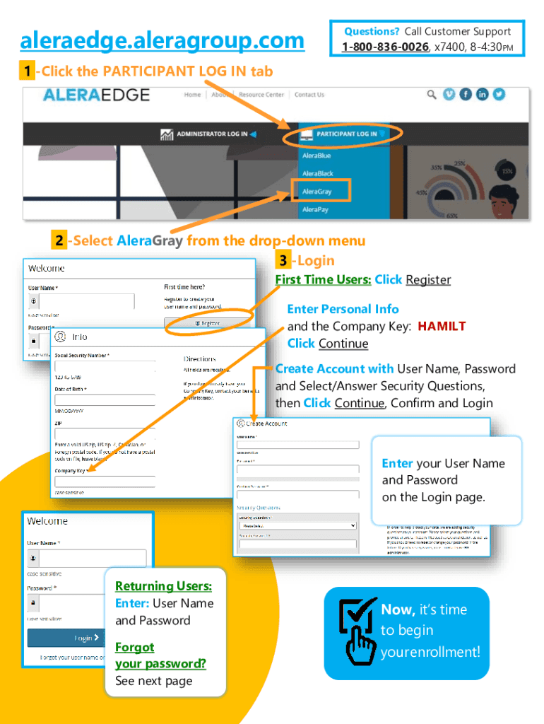 Fillable Online my hamilton Alera Edge- Administrative relief for employee ... - Alera Group Fax ...