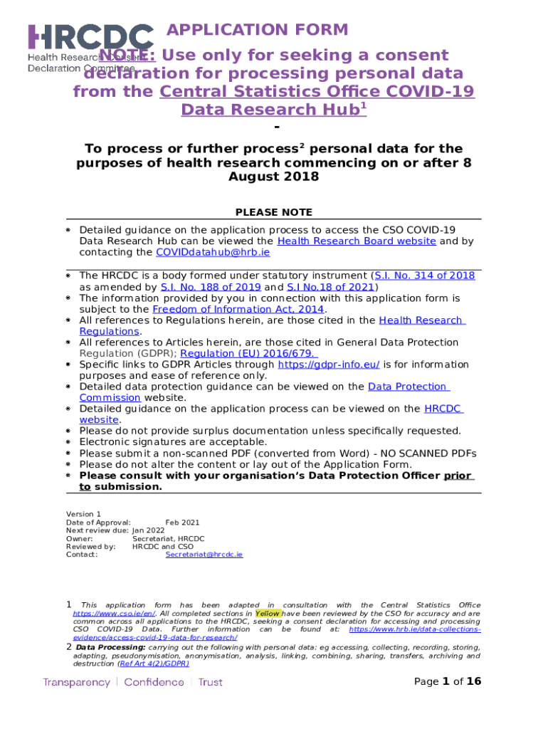 Statement on the processing of personal data in the context of ... Doc ...