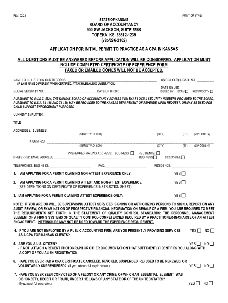 Fillable Online Application-for-Initial-Permit-Form- ... Fax Email Print - pdfFiller