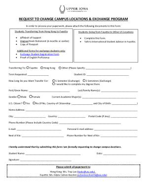 Fillable Online Campus Change Request Form - Advising Resource Center ...