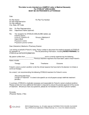 Fillable Online This letter is only intended as a SAMPLE Letter of ...