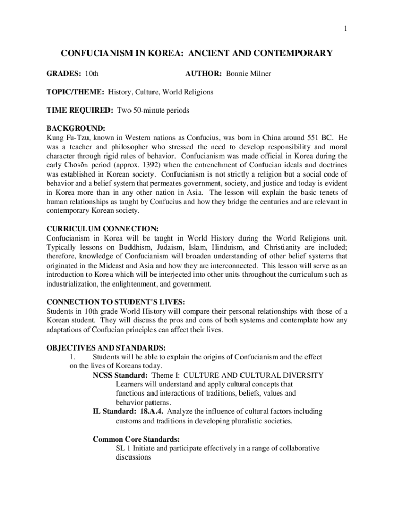 Fillable Online Historical and Modern Religions of Korea Fax Email ...