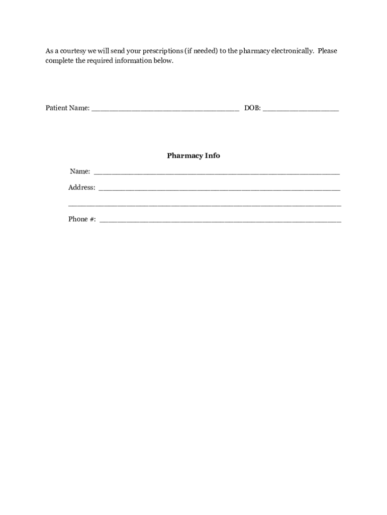 Fillable Online Electronic Data Transmission Prescriptions Fax Email ...