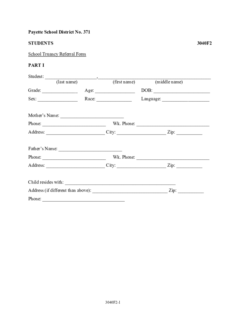 Fillable Online 3040F2-Compulsory-Attendance-Prosecutor-Referral-Form ...