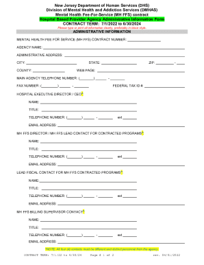 Fillable Online Division of Mental Health and Addiction Services (DMHAS ...