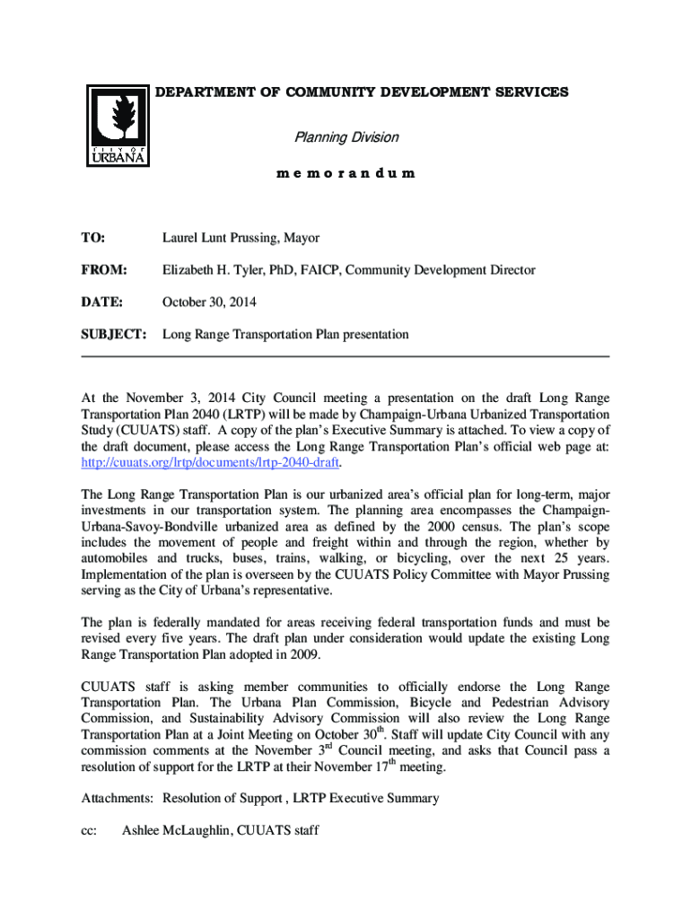 Fillable Online Laurel Lunt Prussing, Mayor FROM - City of Urbana Fax ...