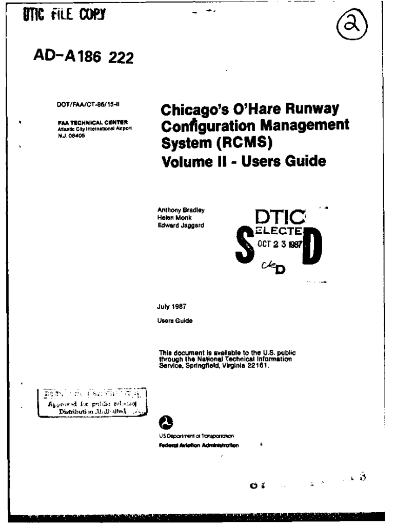 Fillable Online Chicago's O'Hare Runway Configuration Management System ...