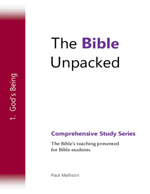 Fillable Online TBU Comprehensive Study 12 - The Bible Unpacked ... Fax ...