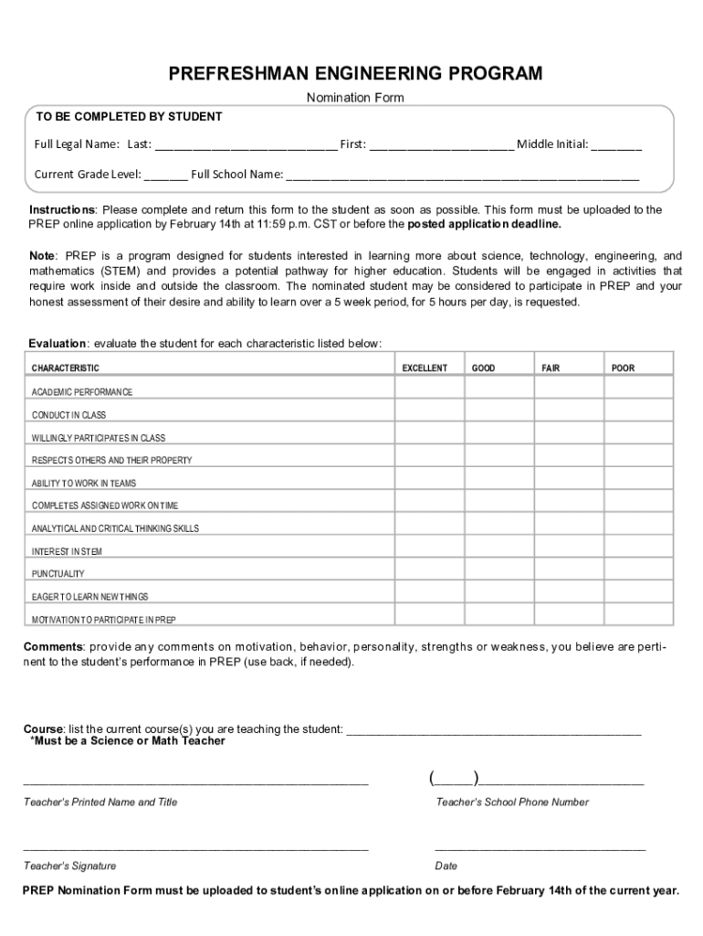 Fillable Online TexPREP PREP 1 Application Fax Email Print - pdfFiller