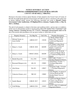 Fillable Online Auction Master.pdf Fax Email Print - pdfFiller