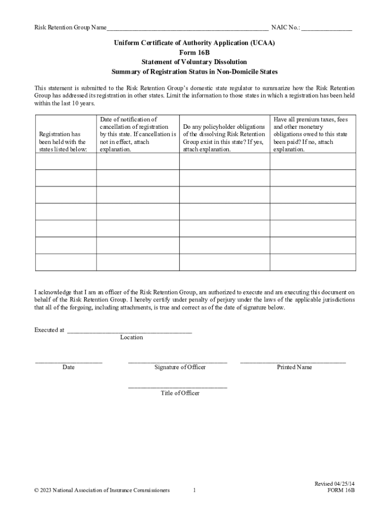 Fillable Online 8. The Risk Retention Group members are engaged in ...