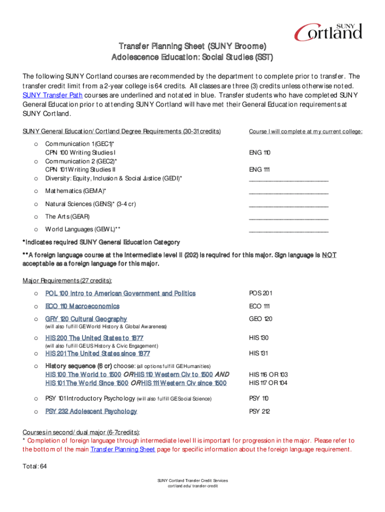 Fillable Online www2 cortland French and Spanish (AFS) Fax Email Print - pdfFiller