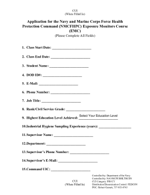 Fillable Online Application for the Navy and Marine Corps Force Health ...