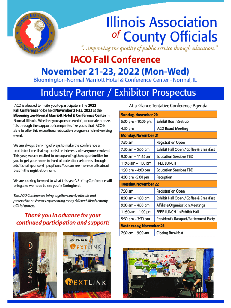 Fillable Online Fall Conference - IACO Fax Email Print - pdfFiller