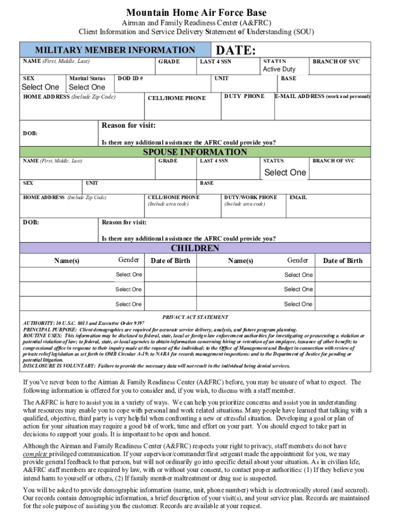 Fillable Online Military & Family Readiness Center - Mountain Home Air ...