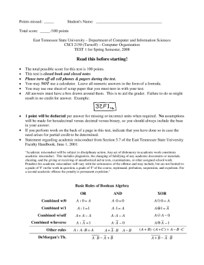 Fillable Online You may use one sheet of scrap paper that you must turn ...