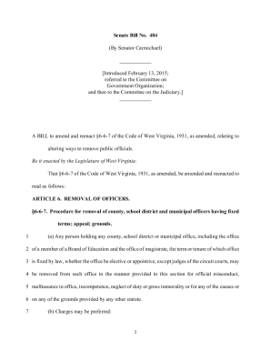 Fillable Online Senate Bill 484 History Fax Email Print - pdfFiller