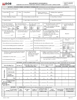 Fillable Online DCRA - CIZC and Penthouse Instruction Form ... Fax ...