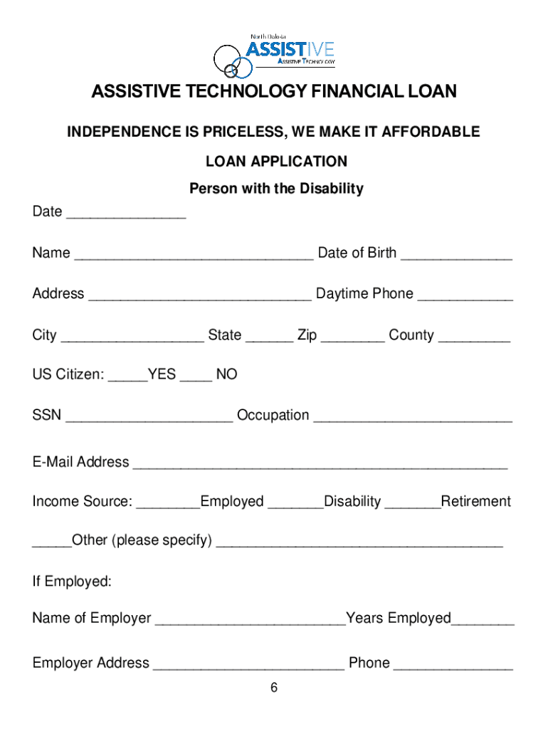 Fillable Online Assistive Technology State Grant Program Fax Email ...