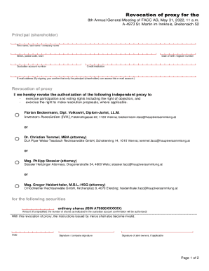 Fillable Online Free Power of Attorney Revocation Form - PDFWord ...