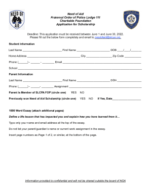 Fillable Online National FOP Foundation - Fraternal Order of Police Fax Email Print - pdfFiller