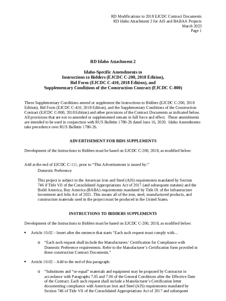 USDA Rural Utilities Service Preapproved Documents Doc Template | pdfFiller