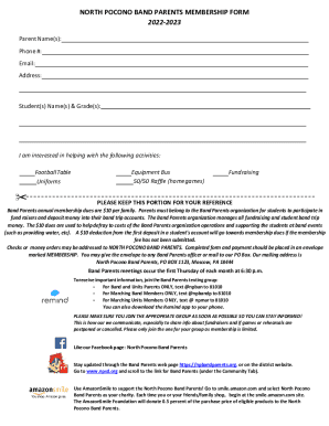 Fillable Online BP Membership Form 2022-2023 Fax Email Print - pdfFiller