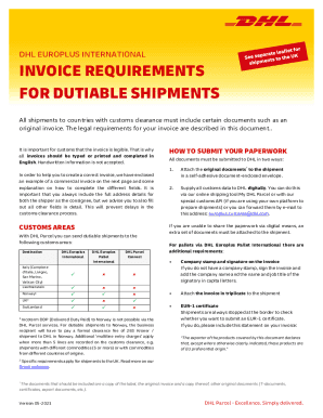Fillable Online Shippers and receivers guide to duties and taxes - DHL Express Fax Email Print ...