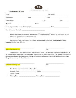 Fillable Online Name: Date of birth Fax Email Print - pdfFiller