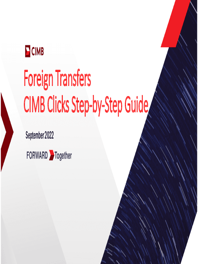 Fillable Online Foreign Transfers CIMB Clicks Step-by-Step Guide Fax ...