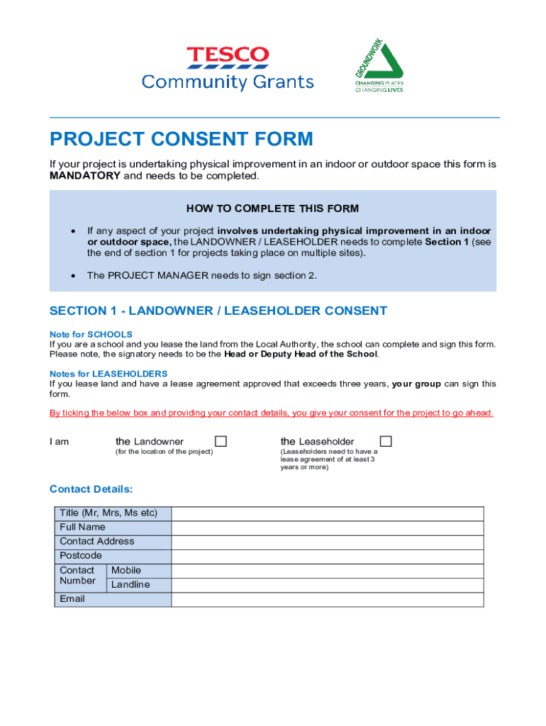 Fillable Online Guide for Writing a Consent Form for Use with Class ...