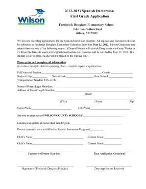 Fillable Online 22 23 1st Grade Registration Form Fax Email Print ...