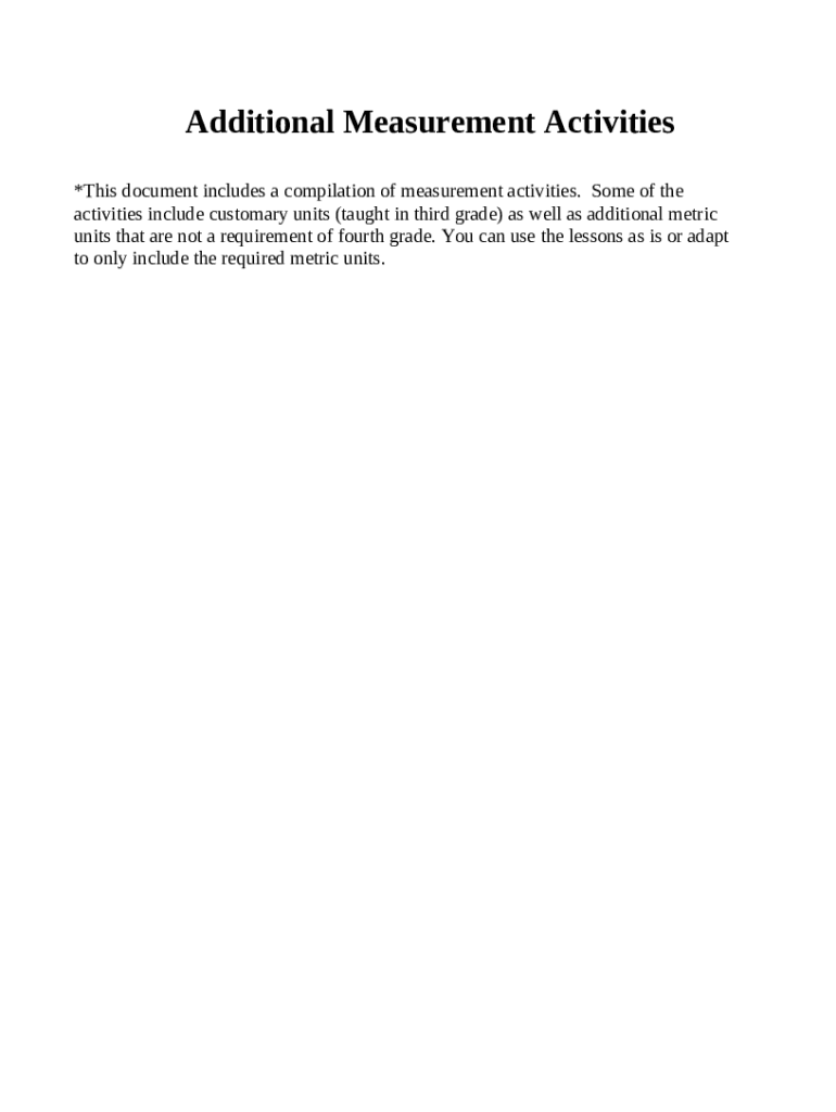 What Children Know and Need to Know about Measurement ... Doc Template ...